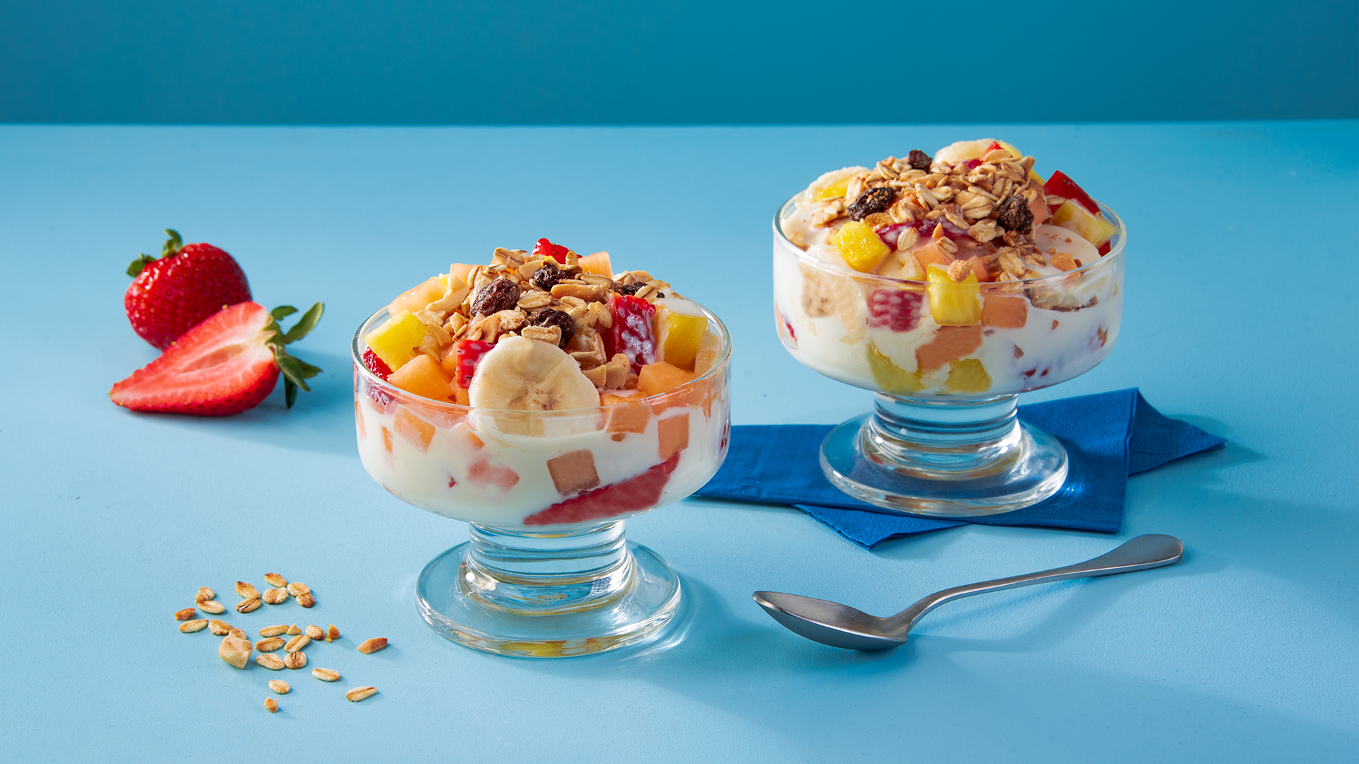 Ensalada De Gelatina Con Lechera Y Frutas En Almibar Youtube
