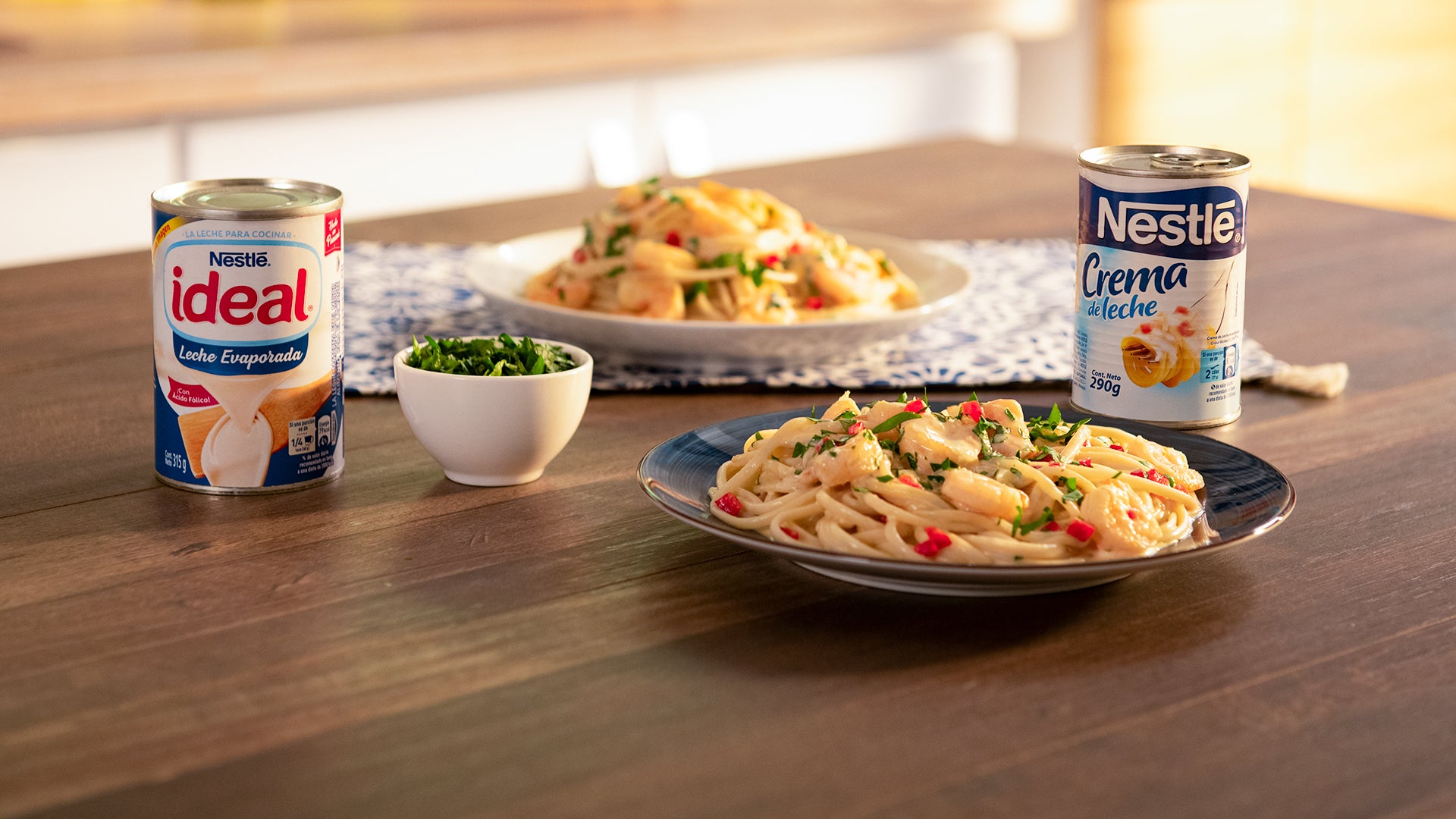 Salsa De Crema Espesa Para Pasta Tallarines Con Crema De Leche Y